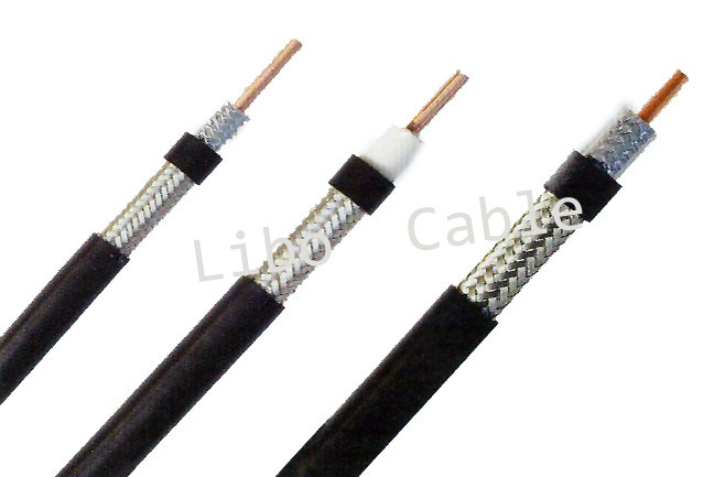RG540 Braid Cable With Bare Copper Conductor , 75 Ohm Coaxial Cable for ...